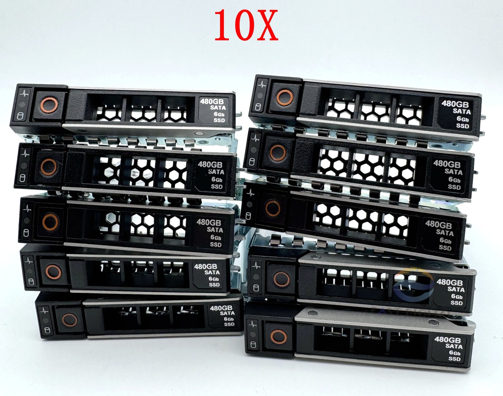 Lot 10 DXD9H Dell G14 R/T-Series Hot Plug SAS/SATA 2.5" HDD Tray Cadd ...
